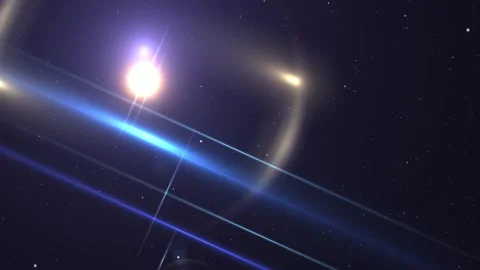 animation of light shining in the univer... | Stock Video | Pond5