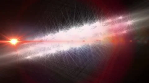 Animation of light spots over lights of ... | Stock Video | Pond5