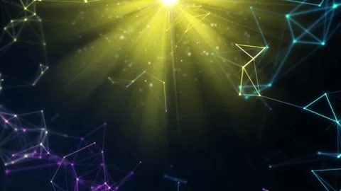 Animation of light trails and shapes on ... | Stock Video | Pond5