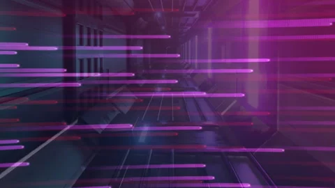 Animation of light trails over digital t... | Stock Video | Pond5