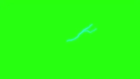 Animation lightning effect on green scre... | Stock Video | Pond5