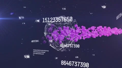 Animation of live counting numbers aroun... | Stock Video | Pond5