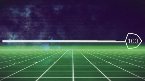 Animation of loading bar over neon shape... | Stock Video | Pond5