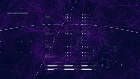 Animation of loading bars, 3d cubes, cha... | Stock Video | Pond5