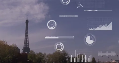 Animation of loading bars, circles, grap... | Stock Video | Pond5