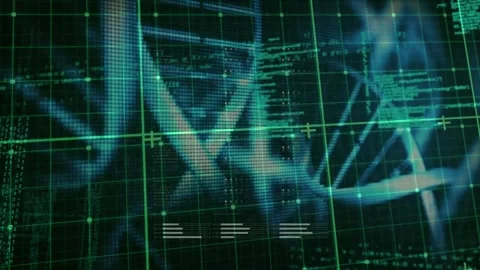 Animation of loading bars, rotating dna ... | Stock Video | Pond5