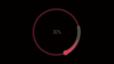Animation loading circle on black backgr... | Stock Video | Pond5