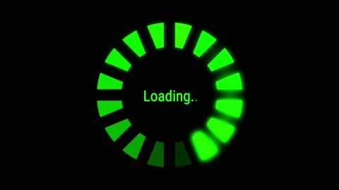 Animation loading circle on black backgr... | Stock Video | Pond5