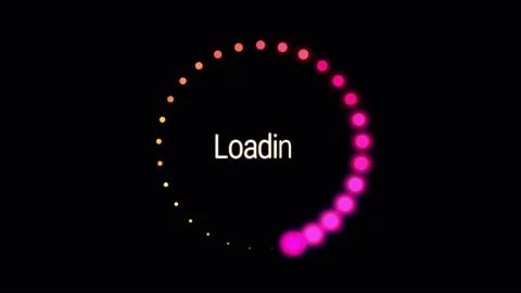 Animation loading circle on black backgr... | Stock Video | Pond5