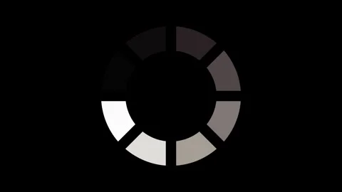 animation - loading circle icon on black... | Stock Video | Pond5