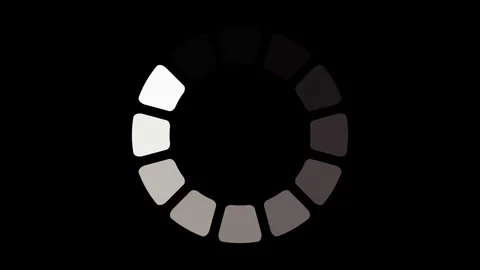 animation - loading circle icon on black... | Stock Video | Pond5