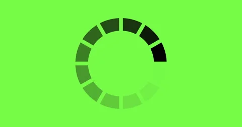 animation - loading circle icon on green... | Stock Video | Pond5