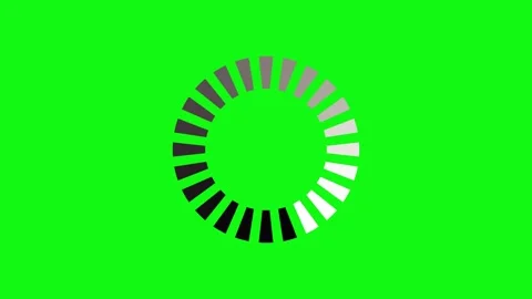 animation - loading circle icon on green... | Stock Video | Pond5