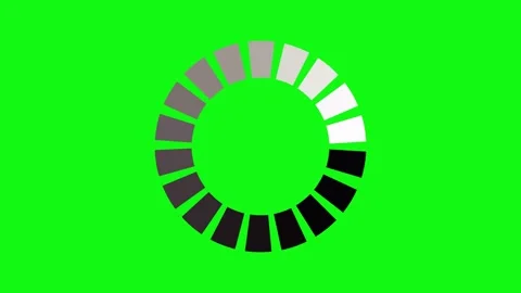 animation - loading circle icon on green... | Stock Video | Pond5