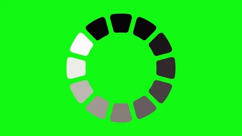 animation - loading circle icon on green... | Stock Video | Pond5
