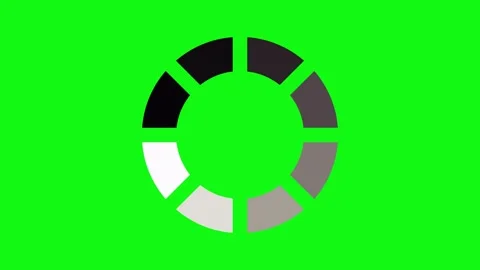 animation - loading circle icon on green... | Stock Video | Pond5