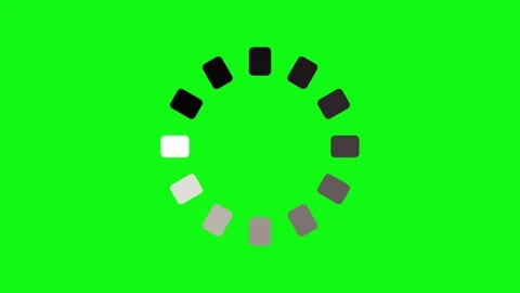 animation - loading circle icon on green... | Stock Video | Pond5