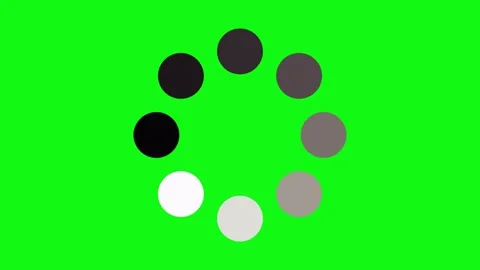 animation - loading circle icon on green... | Stock Video | Pond5