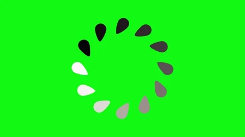 animation - loading circle icon on green... | Stock Video | Pond5