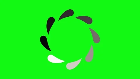 animation - loading circle icon on green... | Stock Video | Pond5