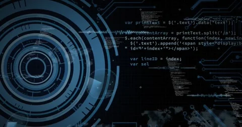 Animation of loading circles, circuit bo... | Stock Video | Pond5