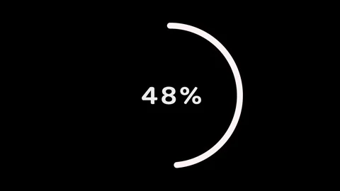 Animation of loading in percentage with ... | Stock Video | Pond5