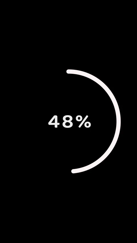 Animation of loading in percentage with ... | Stock Video | Pond5