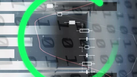 Animation of loading ring over diagrams ... | Stock Video | Pond5