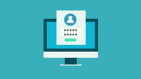Animation of a login form on a desktop s... | Stock Video | Pond5