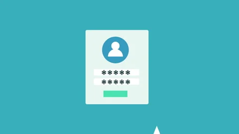 Animation of a login form with smooth tr... | Stock Video | Pond5