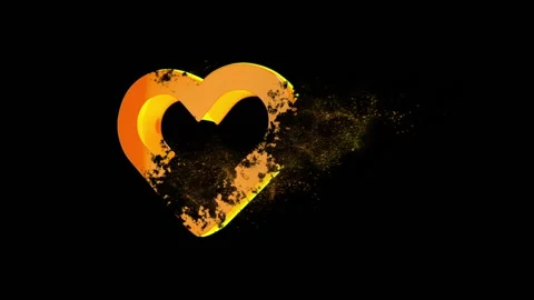 animation logo sign love,. Intro of brig... | Stock Video | Pond5