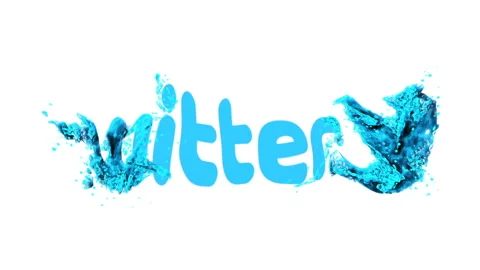 Animation logo twitter. Bright campaign ... | Stock Video | Pond5