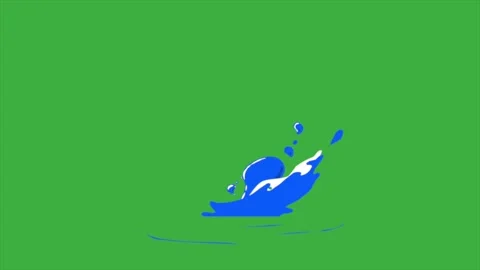 Animation loop cartoon video liquid on g... | Stock Video | Pond5