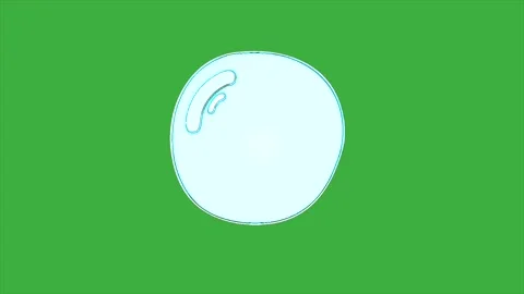 Animation loop video bubble on green scr... | Stock Video | Pond5