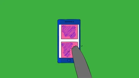 Animation loop video cartoon cat on gree... | Stock Video | Pond5