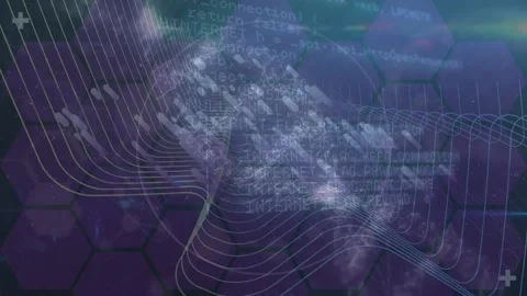 Animation of looping circles with wave p... | Stock Video | Pond5