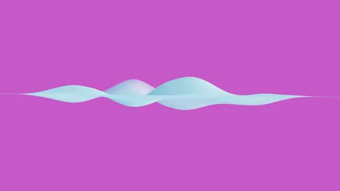 animation of lored soft wave forms on pi... | Stock Video | Pond5