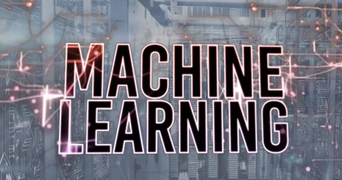 Animation of machine learning text, ligh... | Stock Video | Pond5
