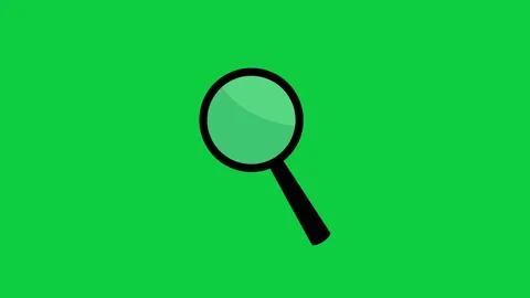 Animation of magnifying glass appears on... | Stock Video | Pond5