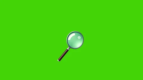 Animation of magnifying glass icon on gr... | Stock Video | Pond5