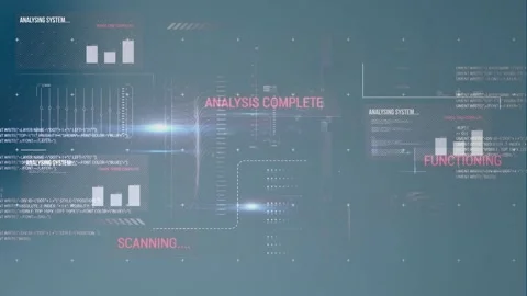 Animation of map, graphs, loading bars a... | Stock Video | Pond5
