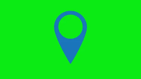 animation of map point icon. moving of G... | Stock Video | Pond5