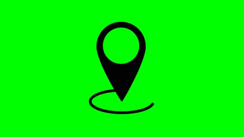 animation of map point icon. moving of G... | Stock Video | Pond5