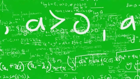 Animation of math and physics formulas o... | Stock Video | Pond5