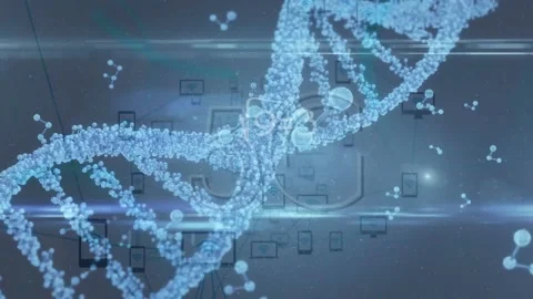 Animation of math formulas,, 5g and dna ... | Stock Video | Pond5
