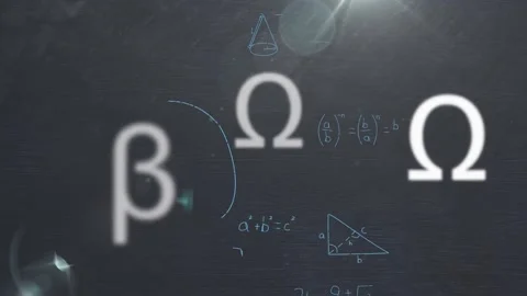 Animation of math formulas and symbols o... | Stock Video | Pond5