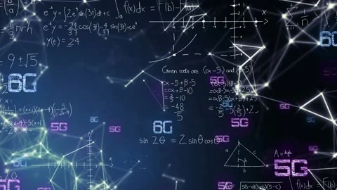 Animation of math formulas, connections ... | Stock Video | Pond5