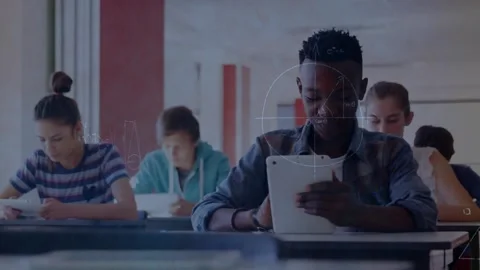 Animation of math formulas over afrcian ... | Stock Video | Pond5