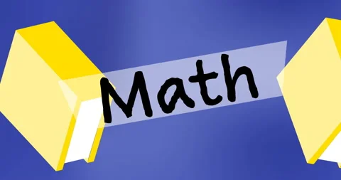 Animation of math text over book digital... | Stock Video | Pond5