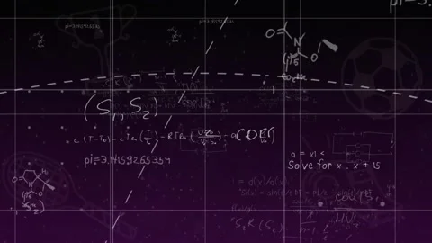 Animation of mathematical drawings and f... | Stock Video | Pond5